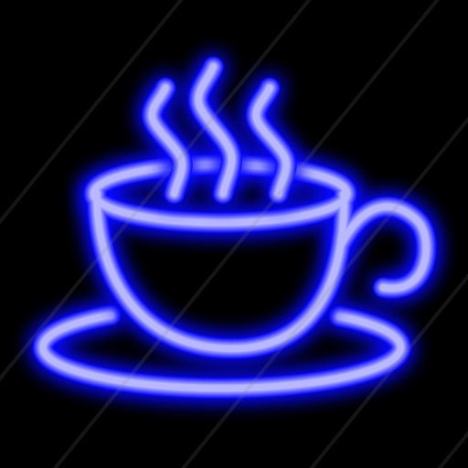 Neon Coffee Cups Twitch/kick Sub Bit Badges for Streamers,vtubers,20 ...