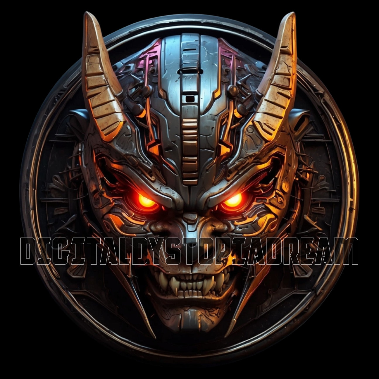 Oni Mask Cyberpunk Twitch Kick Sub Bit Badges for Streamers,vtubers ...