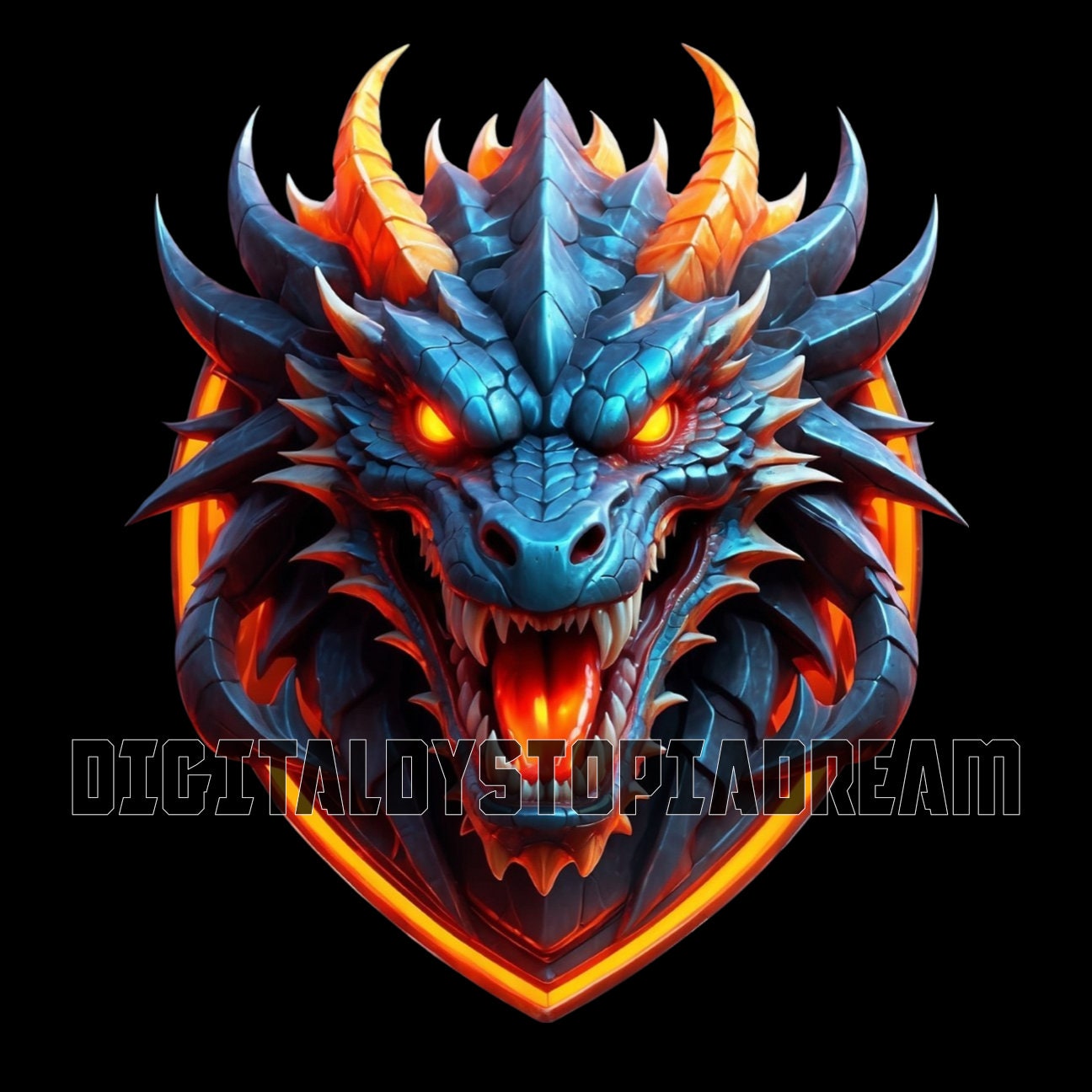 Cyberpunk Dragon Shields Twitch Kick Sub/bit Badges for Streamers ...