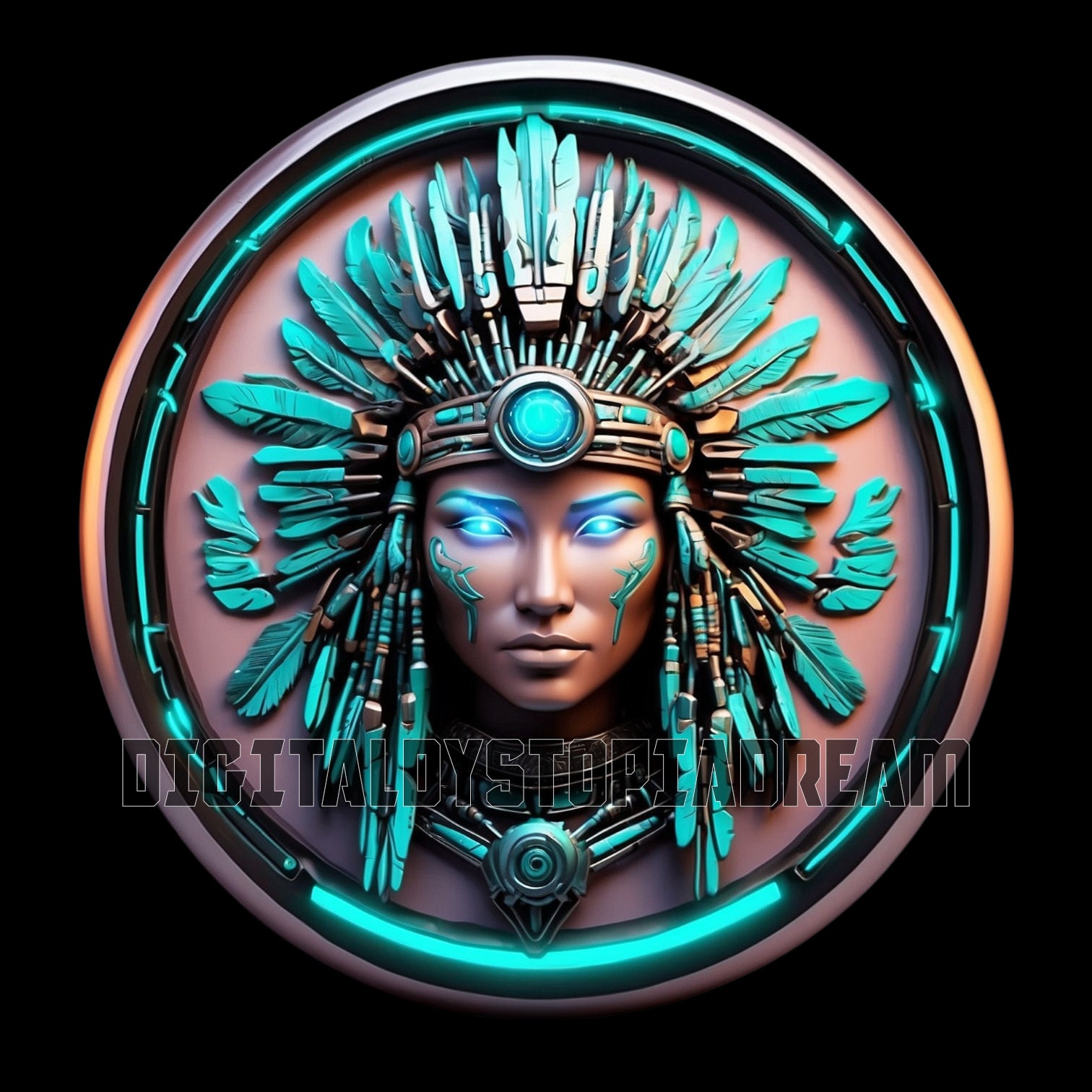 32 Native American Cyberpunk Twitch Sub Bit Badges for Streamers ...