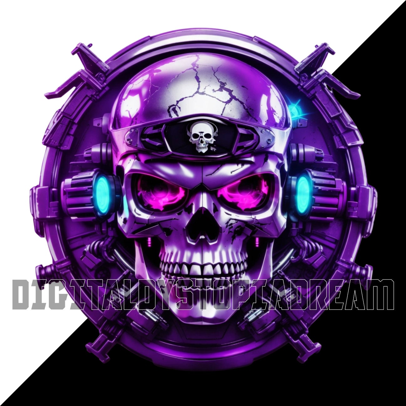 Pirate Skulls Cyberpunk Twitch Kick Sub Bit Badges for Streamers,vtuber ...