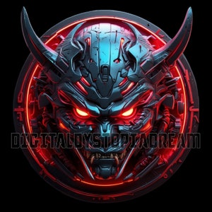 Oni Mask Cyberpunk Twitch Kick Sub Bit Badges for Streamers,vtubers ...