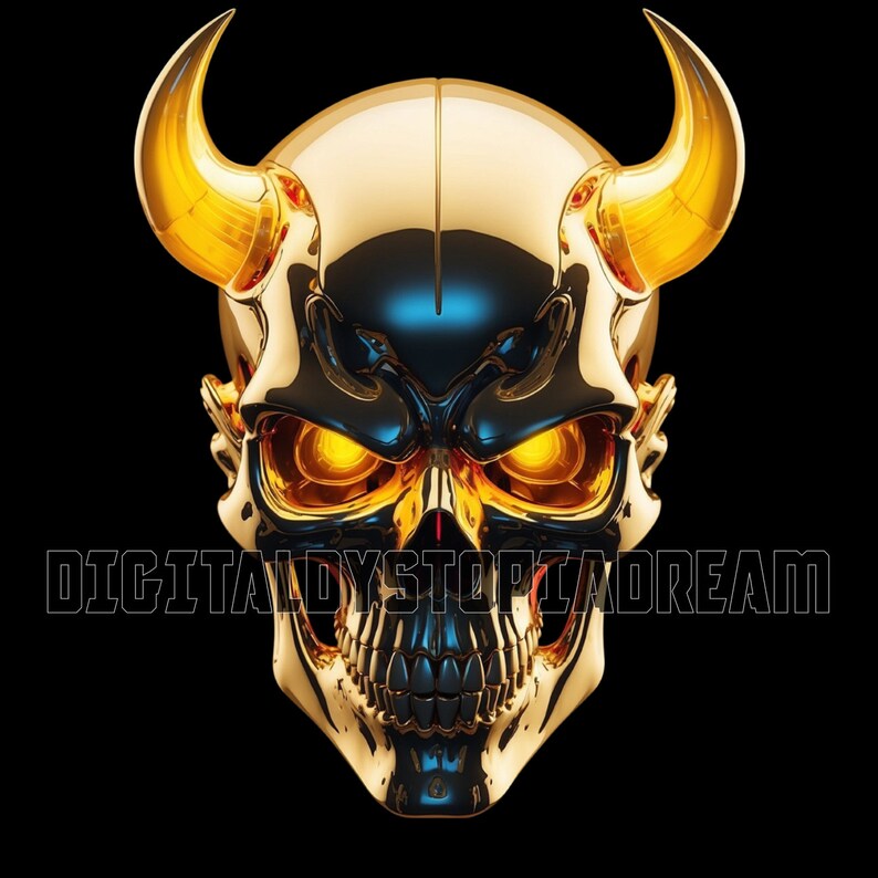 Cyberpunk Devil Skulls 42 Transparent PNG Twitch Kick Sub Bit Badges ...