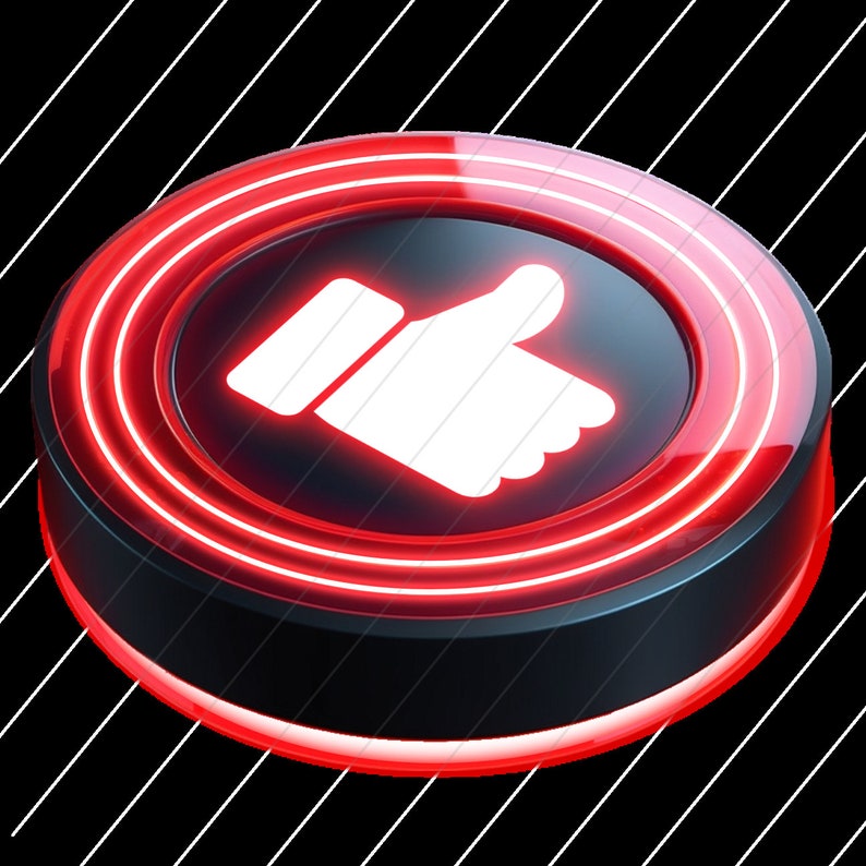 Animated Neon Like Button Twitch Emotes,6 Colors, 28x28,56x56,112x112 ...
