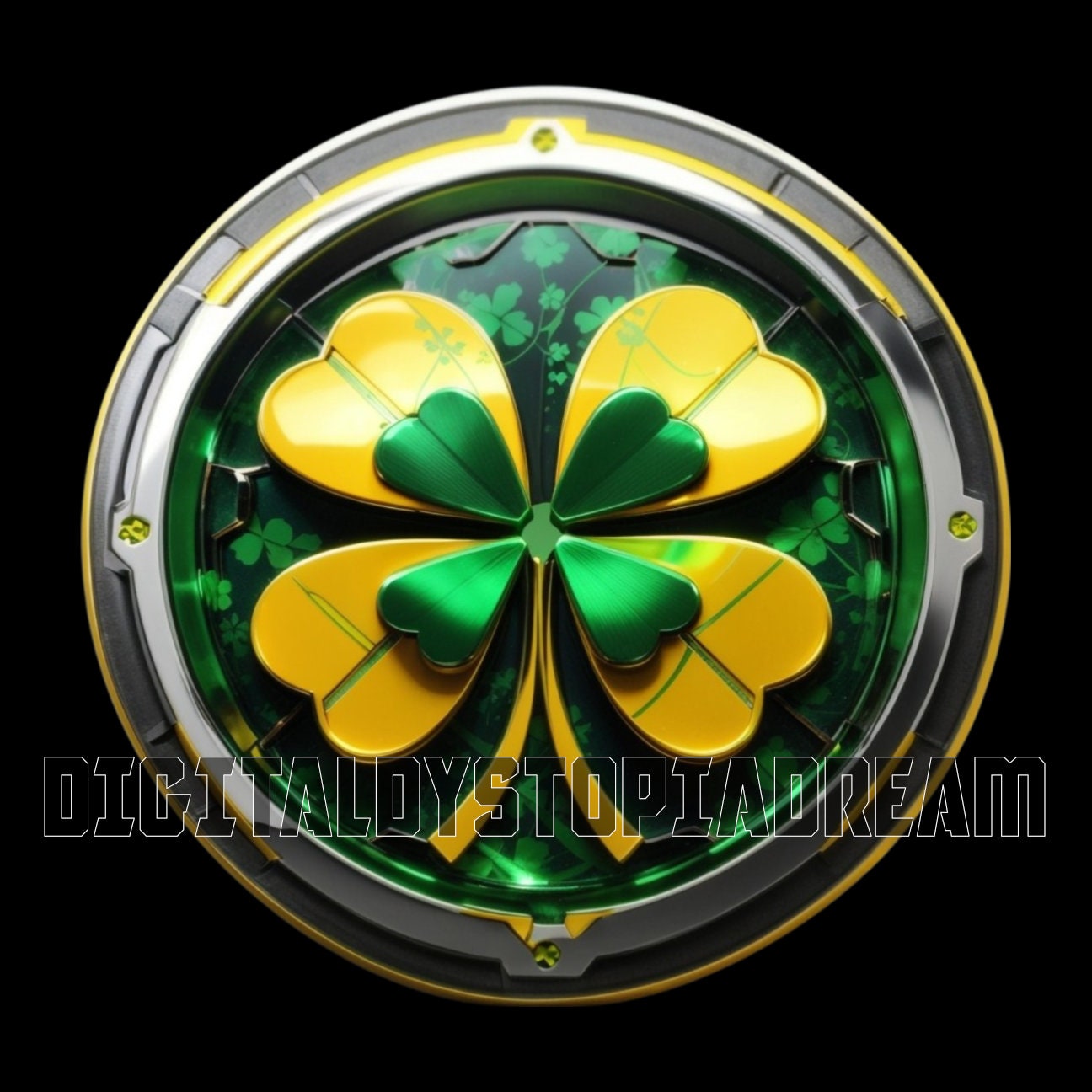 Cyberpunk 4-leaf Clover Twitch Sub Bit Badges for Streamers,vtubers,32 ...