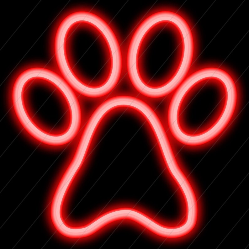 Neon Paws Twitch/kick Sub Bit Badges for Streamers,vtubers,dog and Cat ...