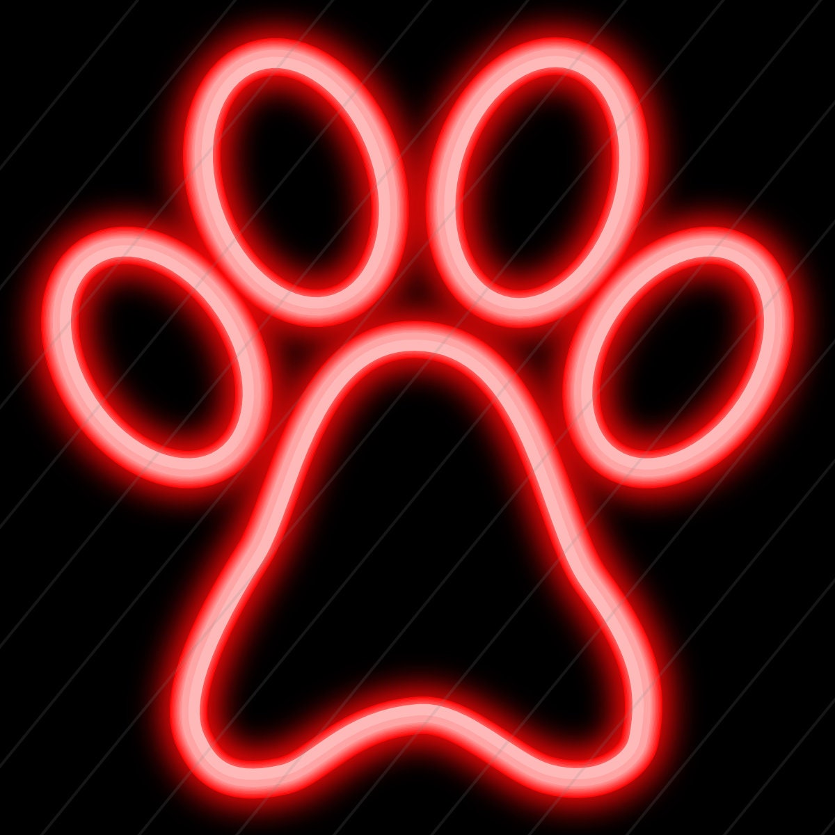 Neon Paws Twitch/kick Sub Bit Badges for Streamers,vtubers,dog and Cat ...
