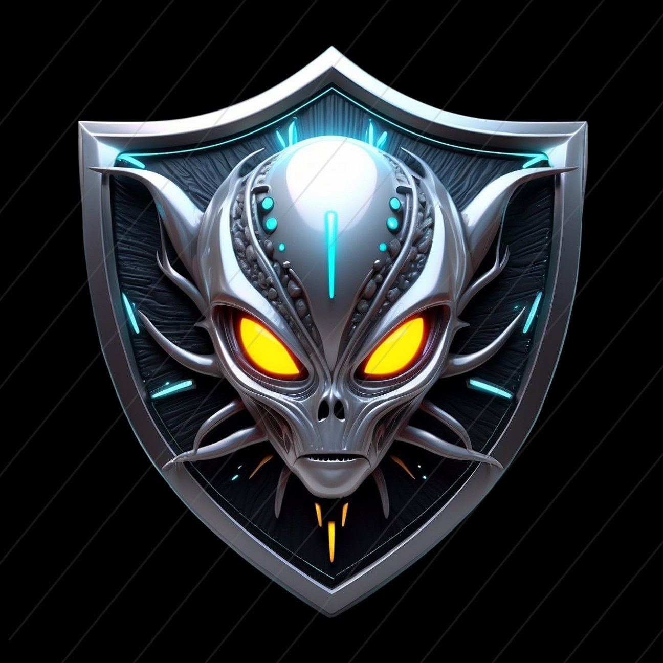 Cyberpunk Alien Shields Twitch Kick Sub Bit Badges for Streamers ...