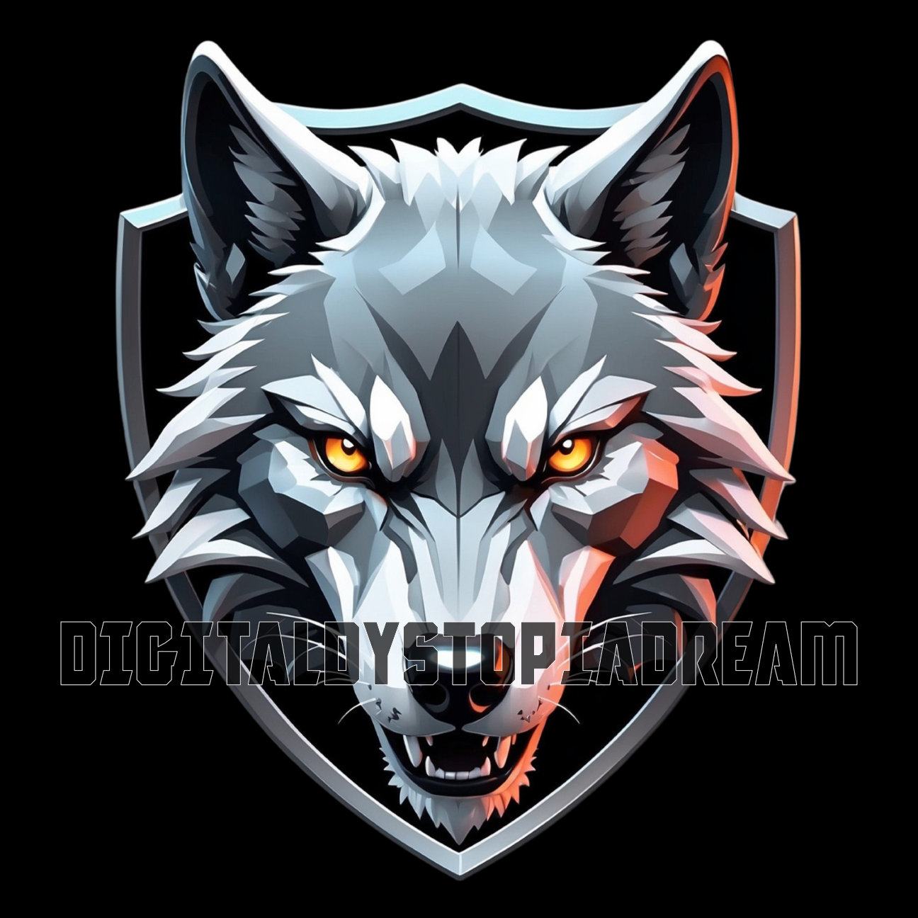 Cyberpunk Wolf Shields Twitch Kick Sub/bit Badges for Streamers,vtubers ...
