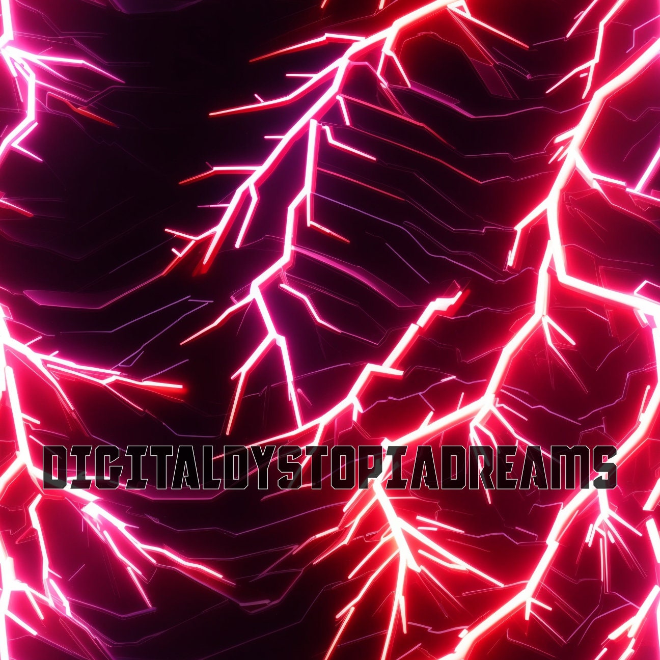 40 Cyberpunk Lightning Seamless Neon Patterns, Glowing Lightning Bolt ...