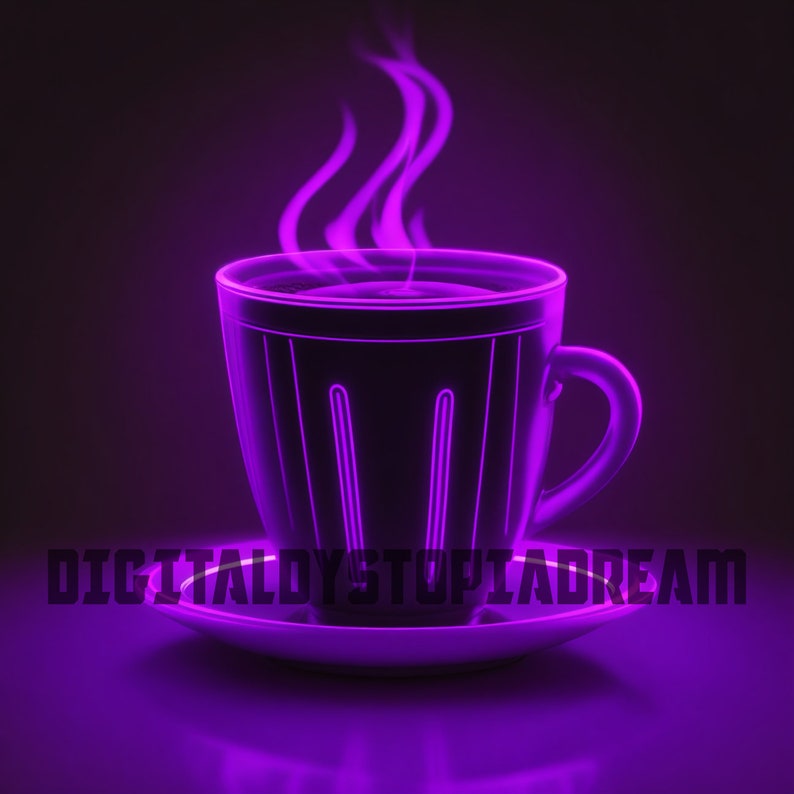 Coffee Cyberpunk Twitch Sub Bit Badges for Streamers, Vtuber ,dark ...