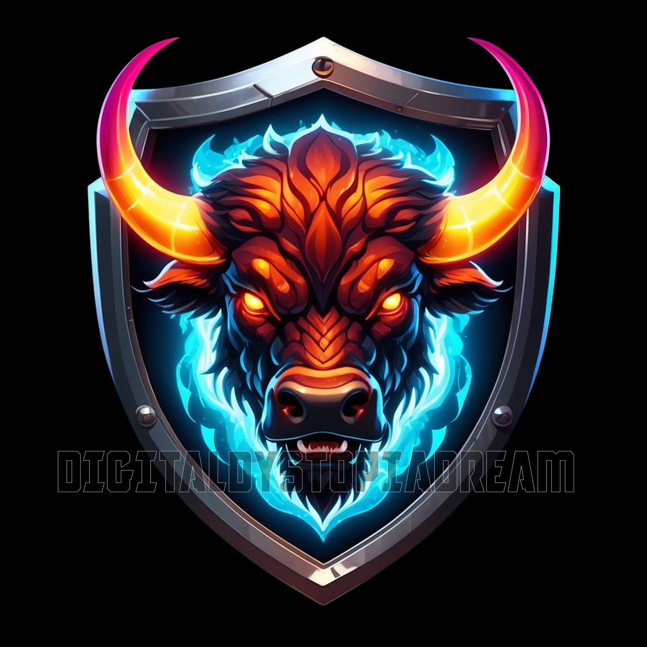 Cyberpunk Buffalo Shields Twitch Kick Sub/bit Badges for Streamers ...