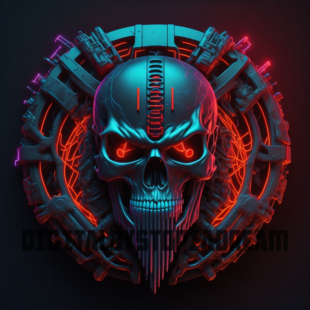40 Cyberpunk Skulls Twitch Sub Badges Bit Badges for Streamers Vtubers ...
