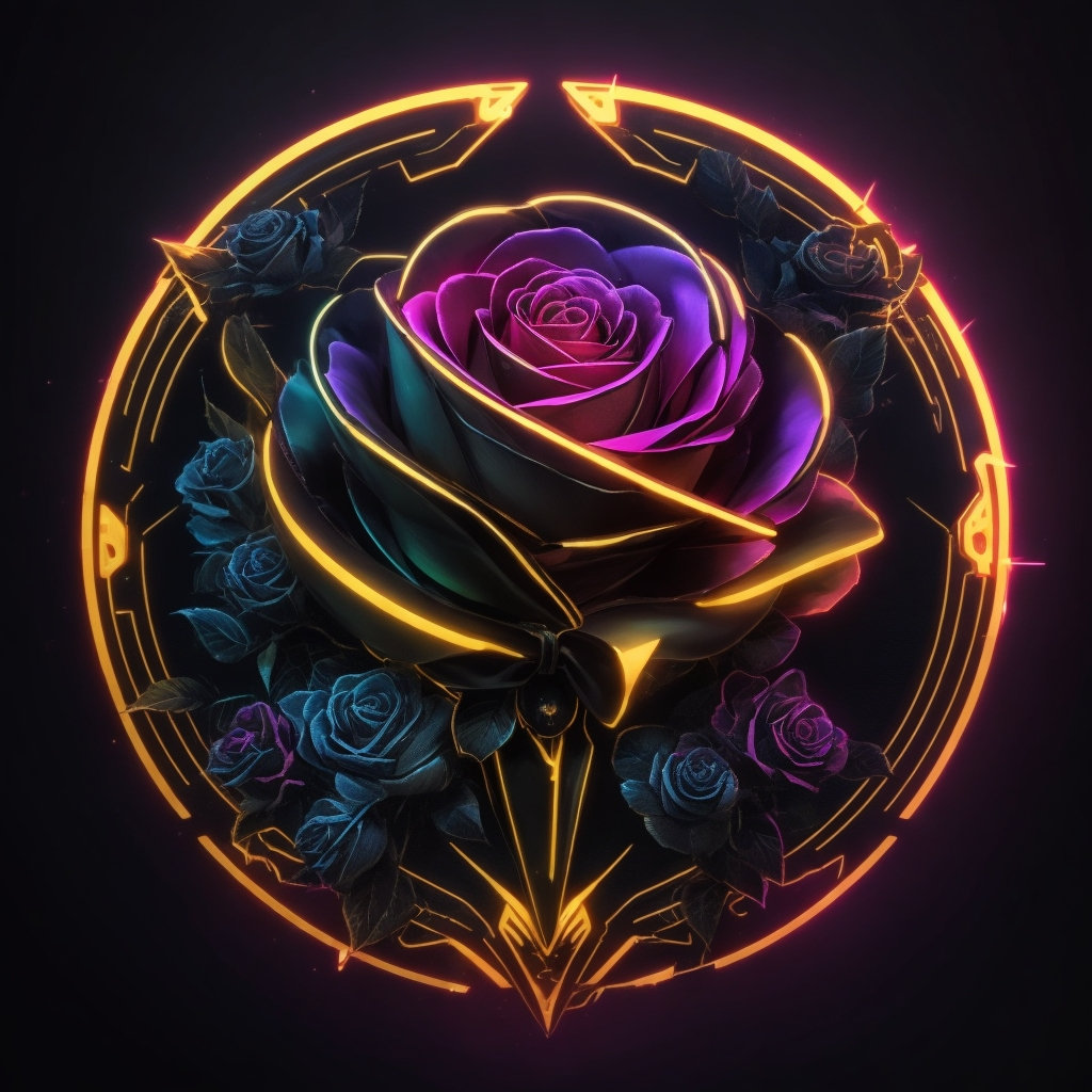 Cyberpunk Roses Twitch Sub and Bit Badges for Streamers,vtubers,rose ...