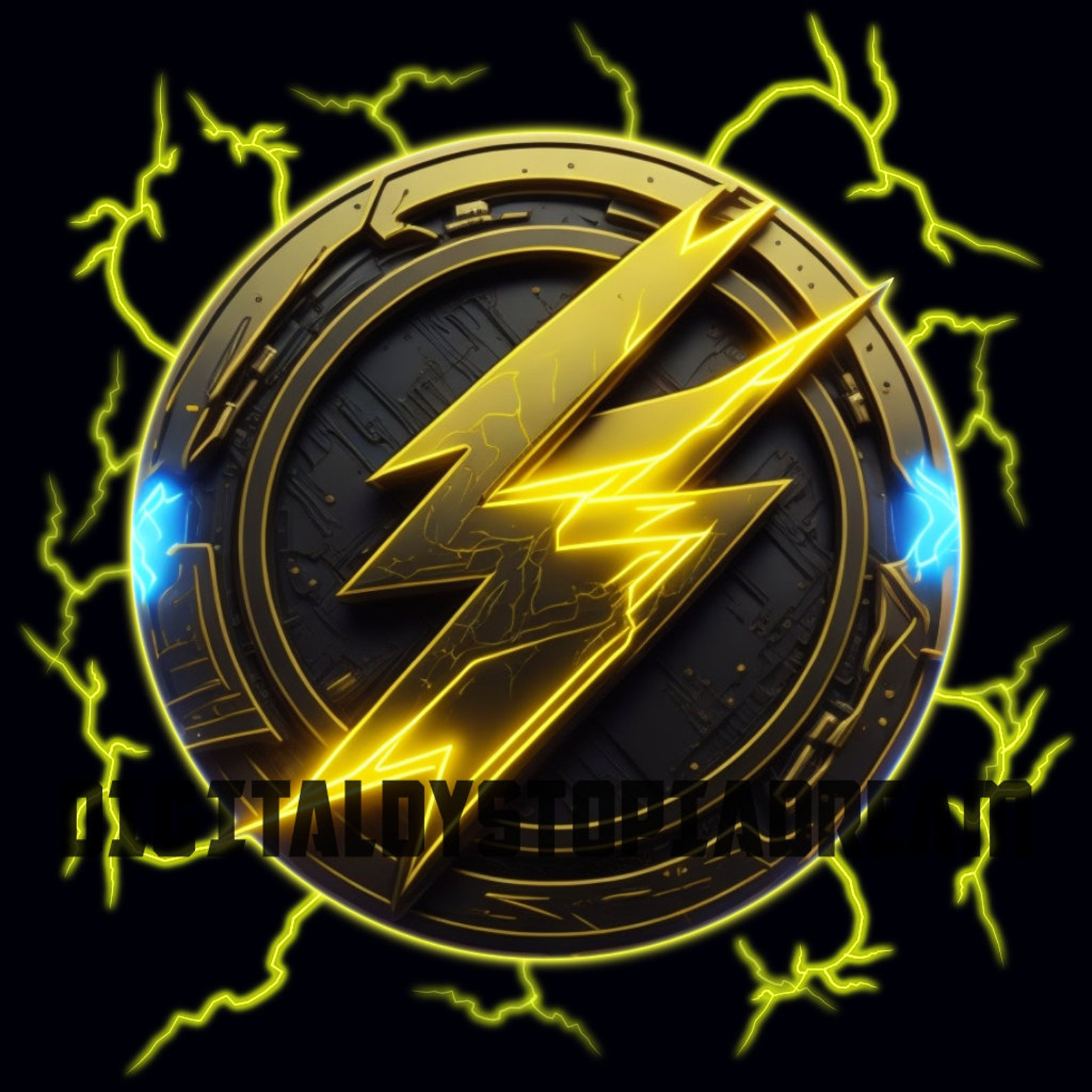 36 Neon Lightning Bolts Twitch Kick Sub Bit Badges for Streamers ...