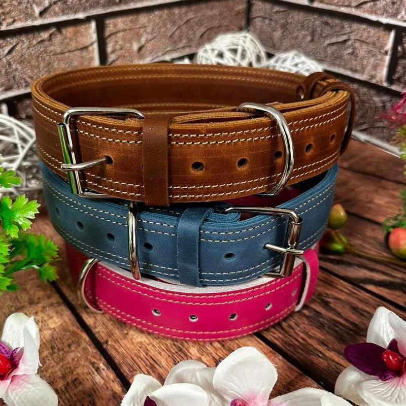 Leather Dog Collars - Etsy