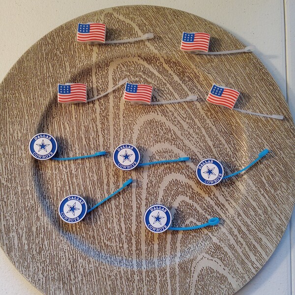 Dallas Cowboys Straw Topper - Etsy