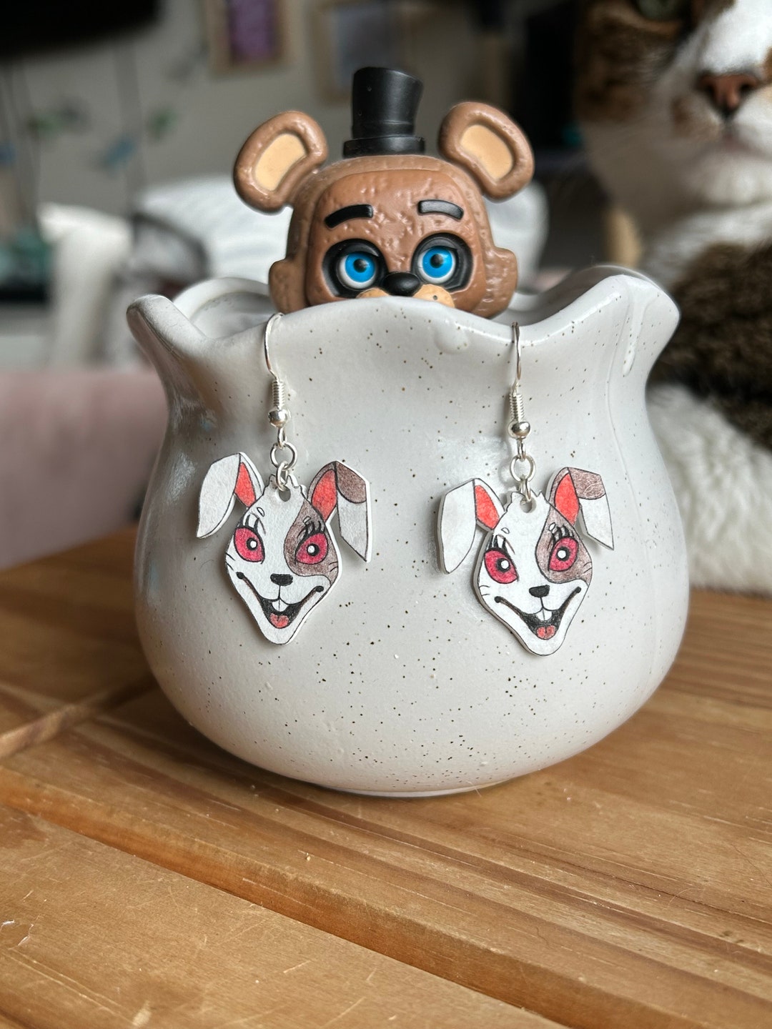 Five Nights at Freddy's Vanny Mask Earrings FNAF Security - Etsy
