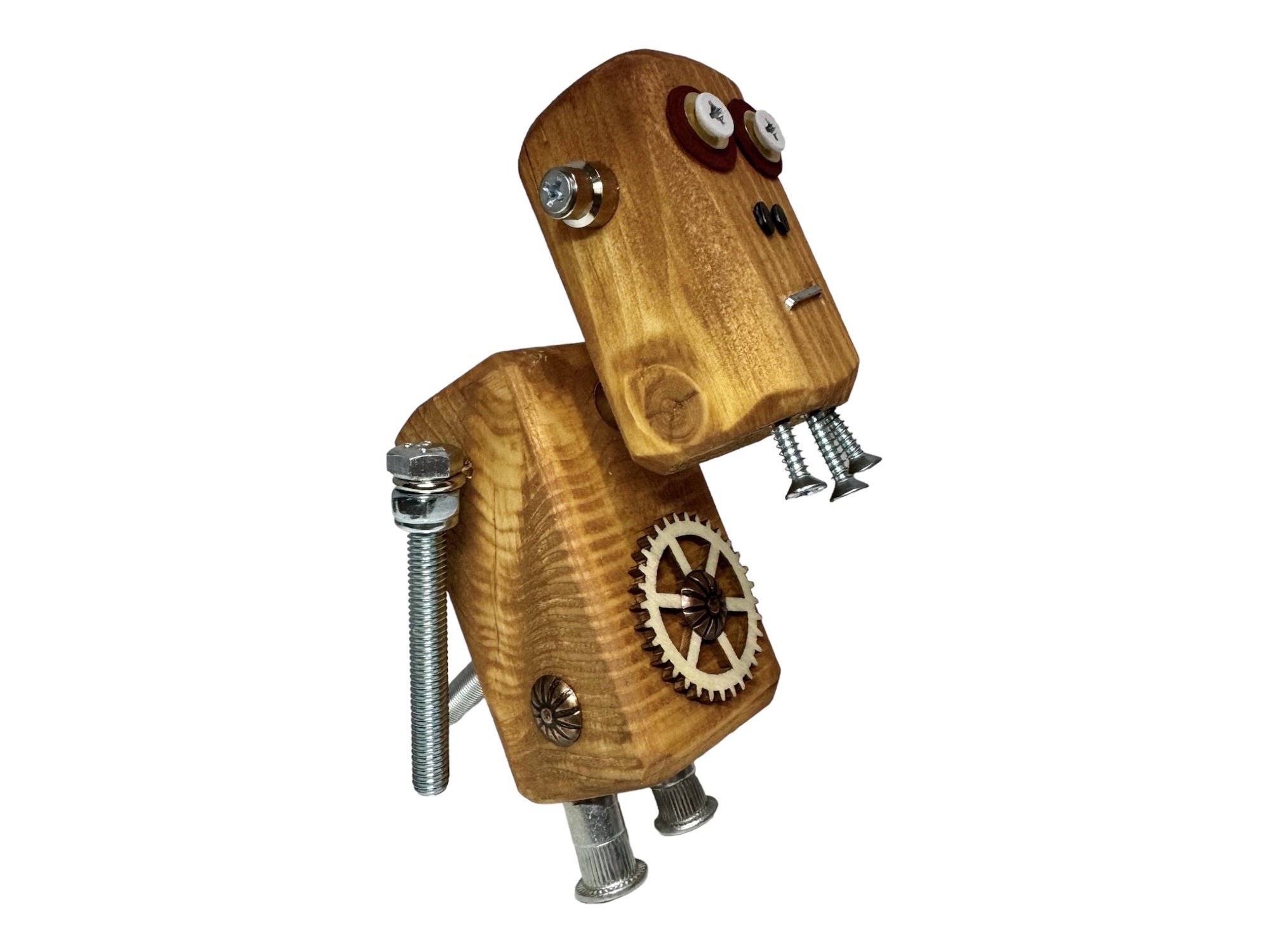 Phineas - Wooden Steampunk Robot (scifi Fantasy Odd Strange Unique Art ...