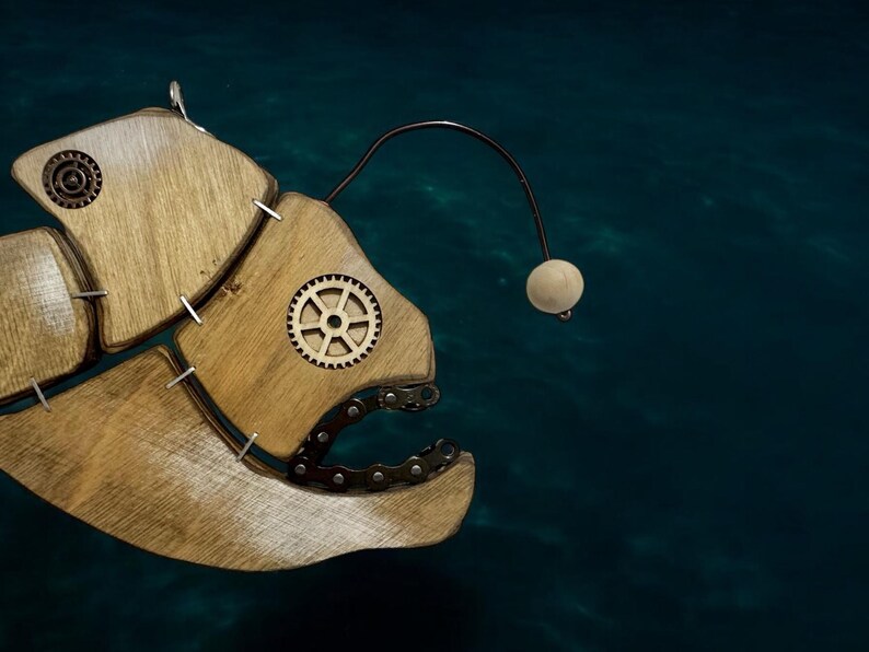 Angus - Steampunk Anglerfish Wall Art. (scifi Fantasy Odd Strange ...