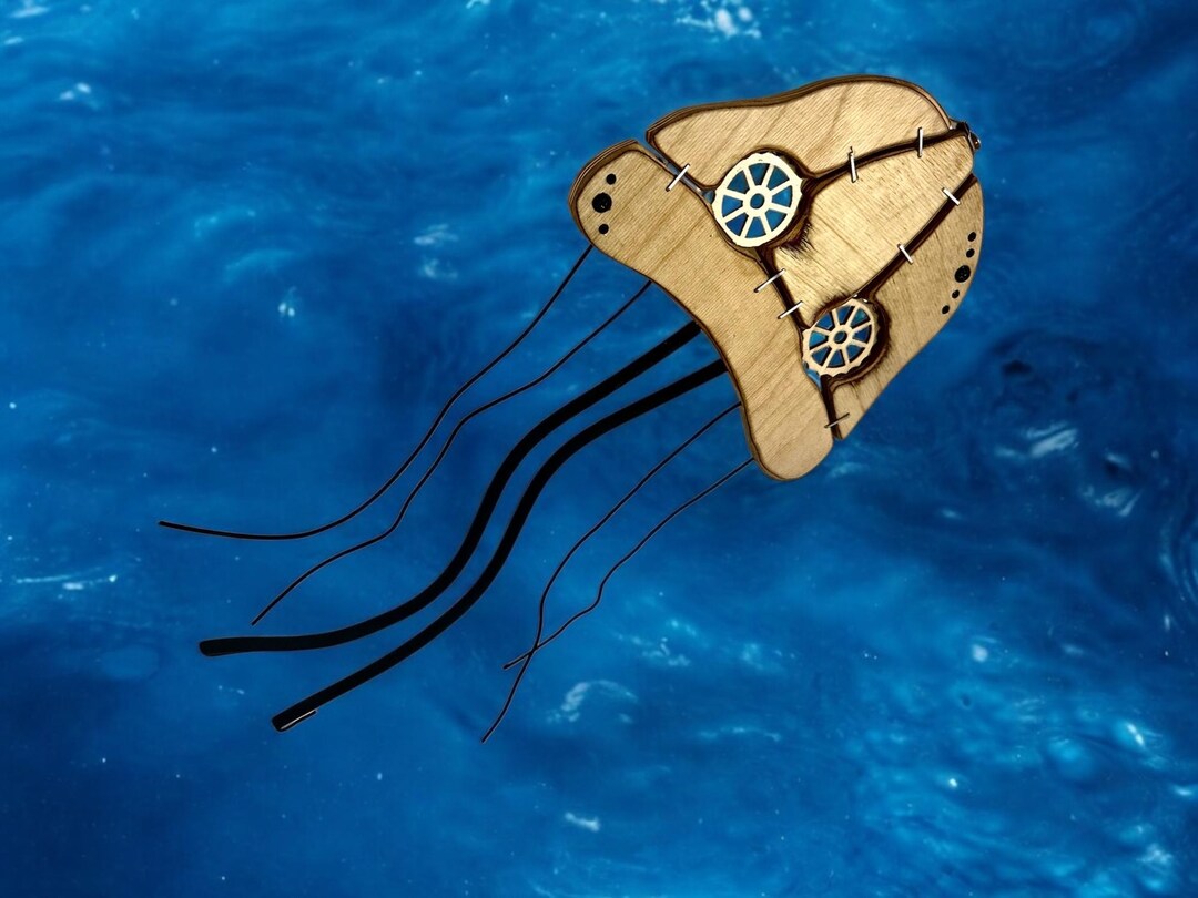 Jelena - Steampunk Jellyfish Wall Art (scifi Fantasy Odd Marine Unique ...