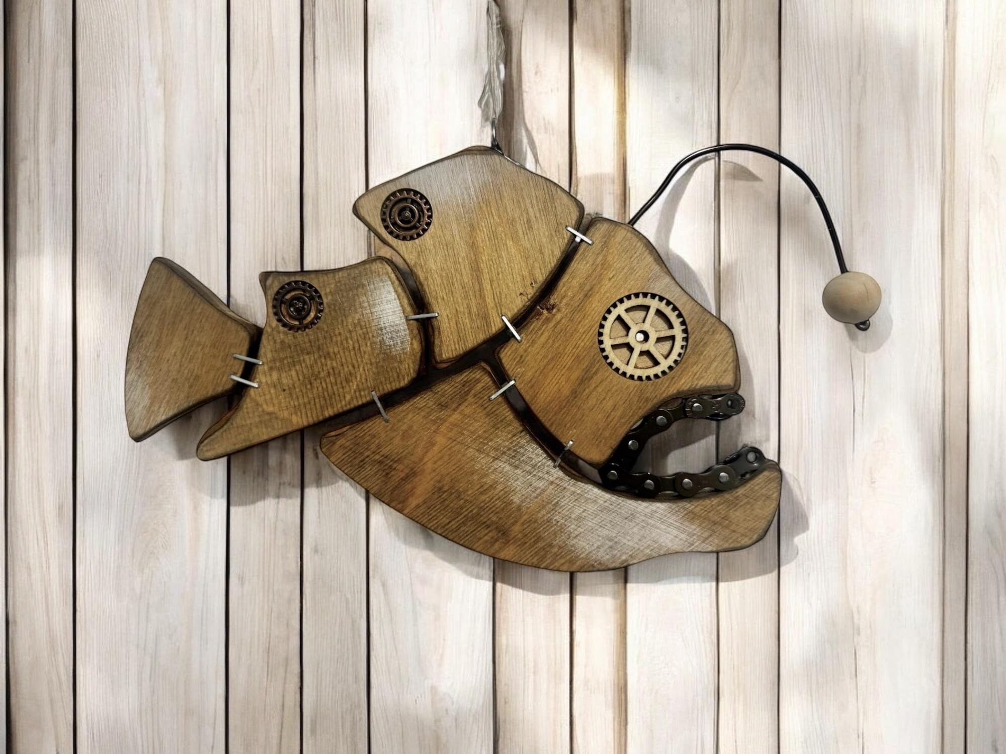 Angus - Steampunk Anglerfish Wall Art. (scifi Fantasy Odd Strange ...