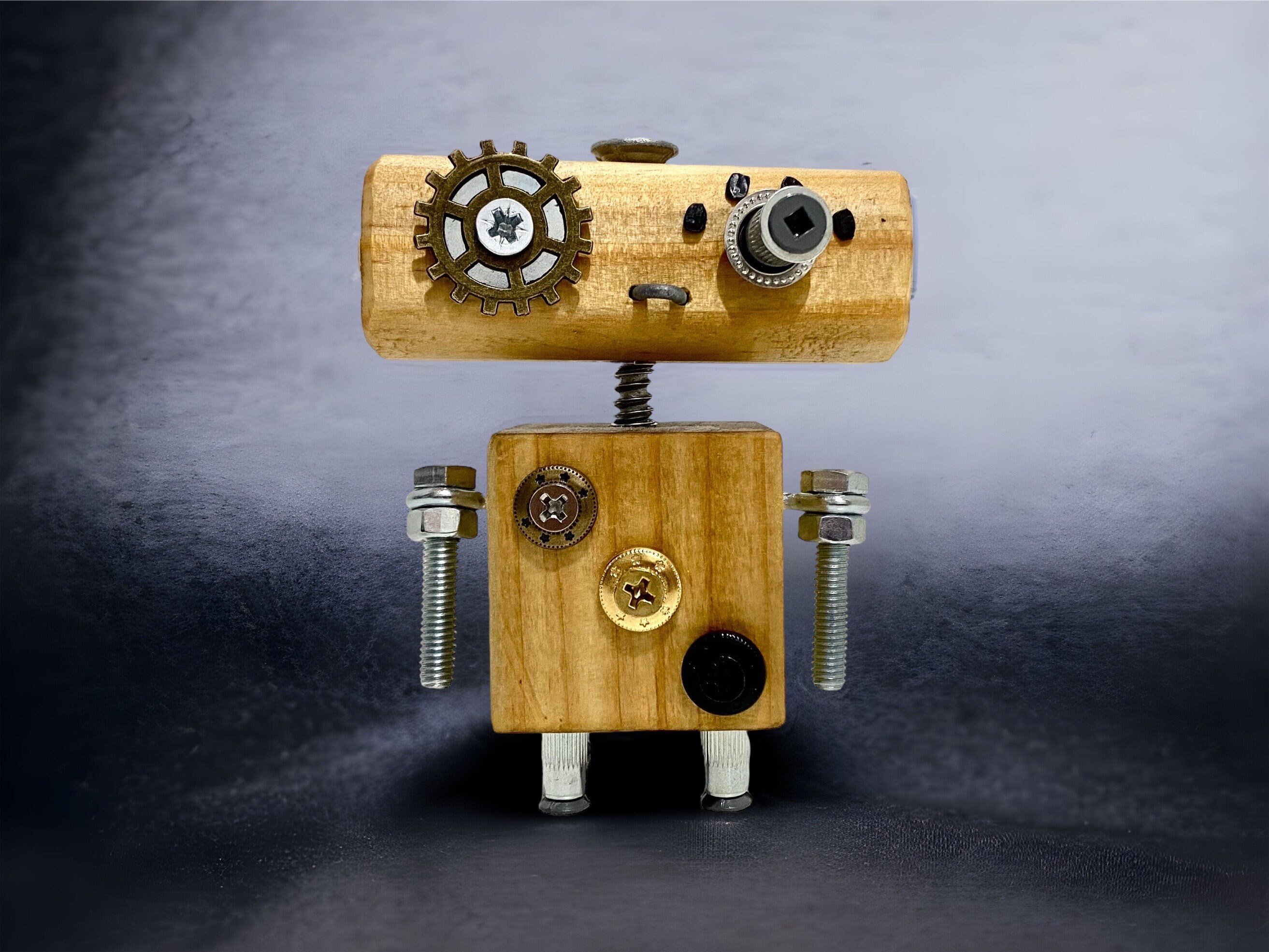 Rupert Wooden Steampunk Robot scifi Fantasy Odd Strange Unique Art ...