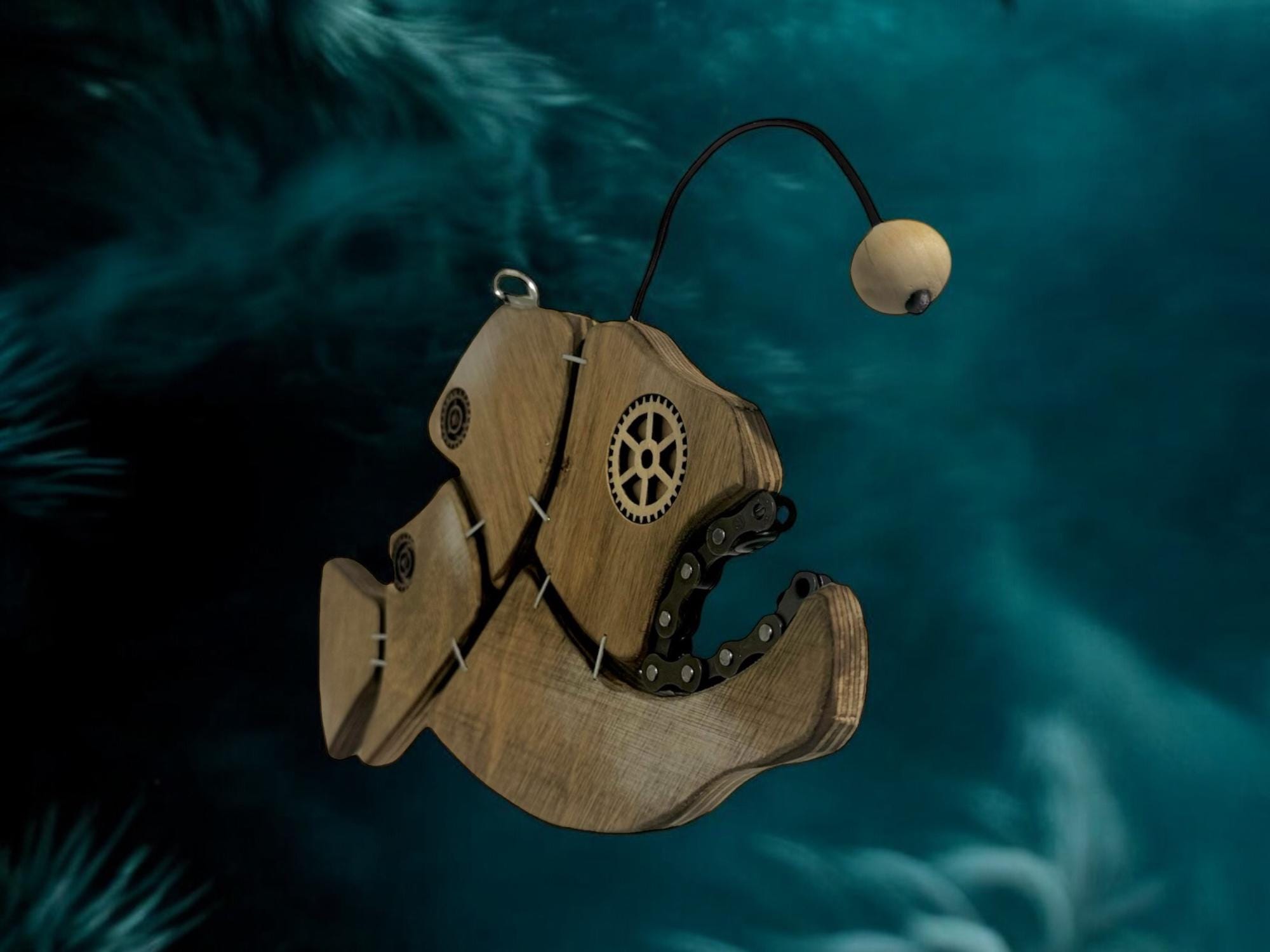 Angus - Steampunk Anglerfish Wall Art. (scifi Fantasy Odd Strange ...