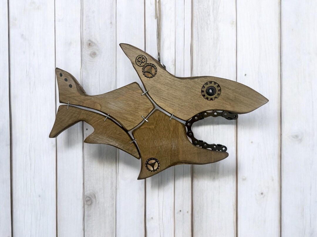 Shannon - Steampunk Shark Wall Art. (scifi Fantasy Odd Strange Unique ...