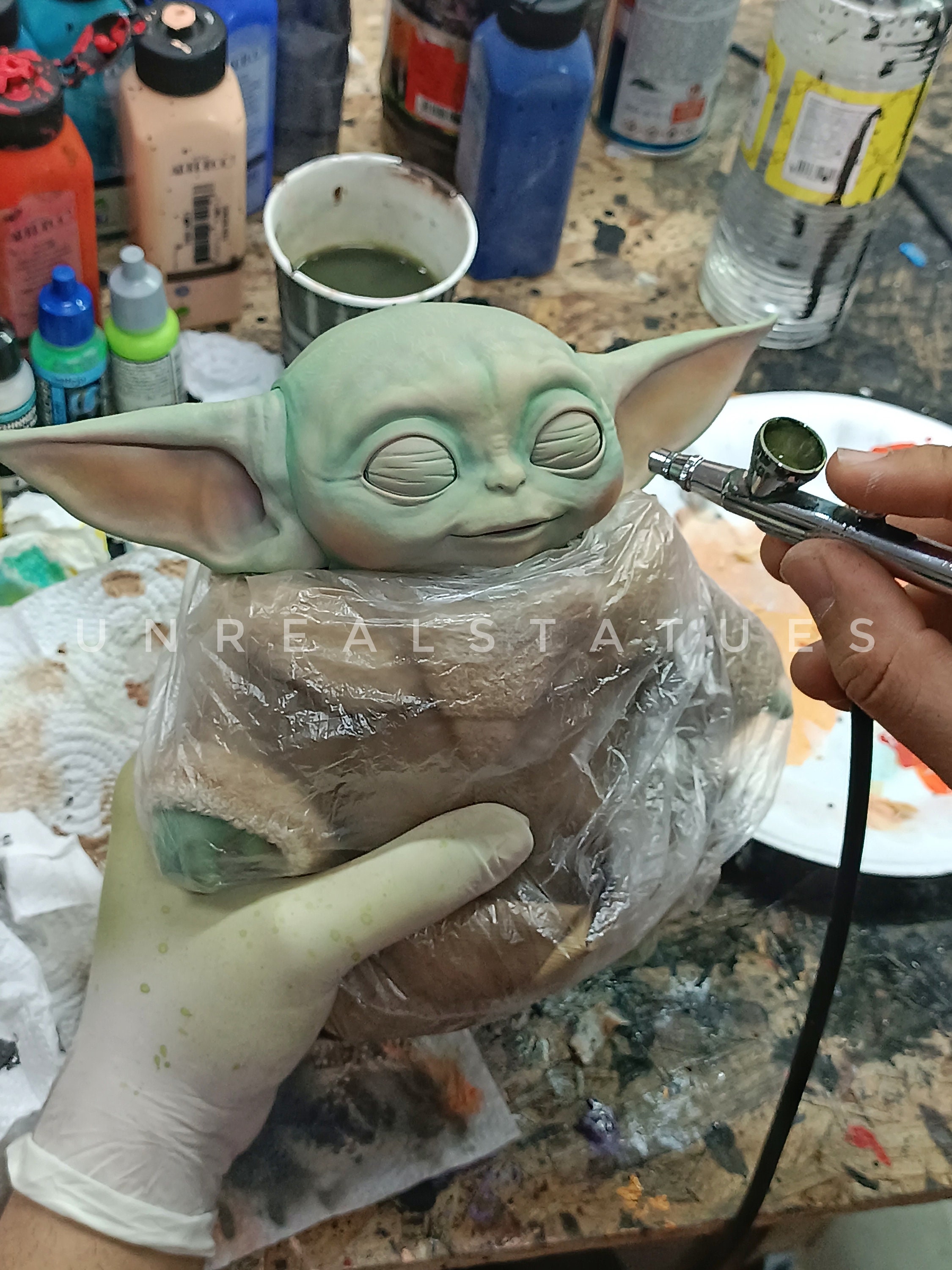 Animatronic Baby Yoda With Pod Grogu With Crib - Etsy UK