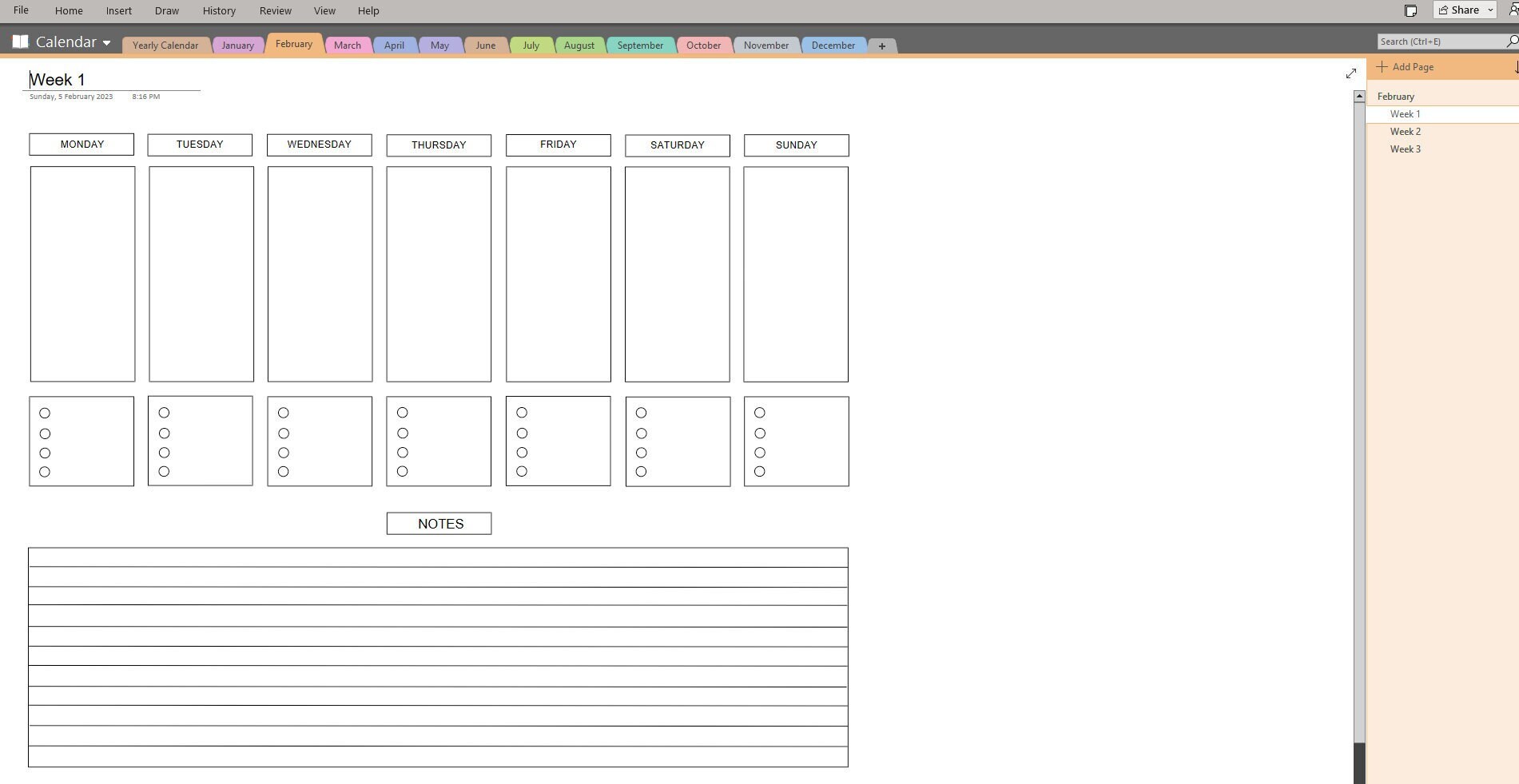 Onenote Digital Planner & Calendar Dated AND Undated - Etsy