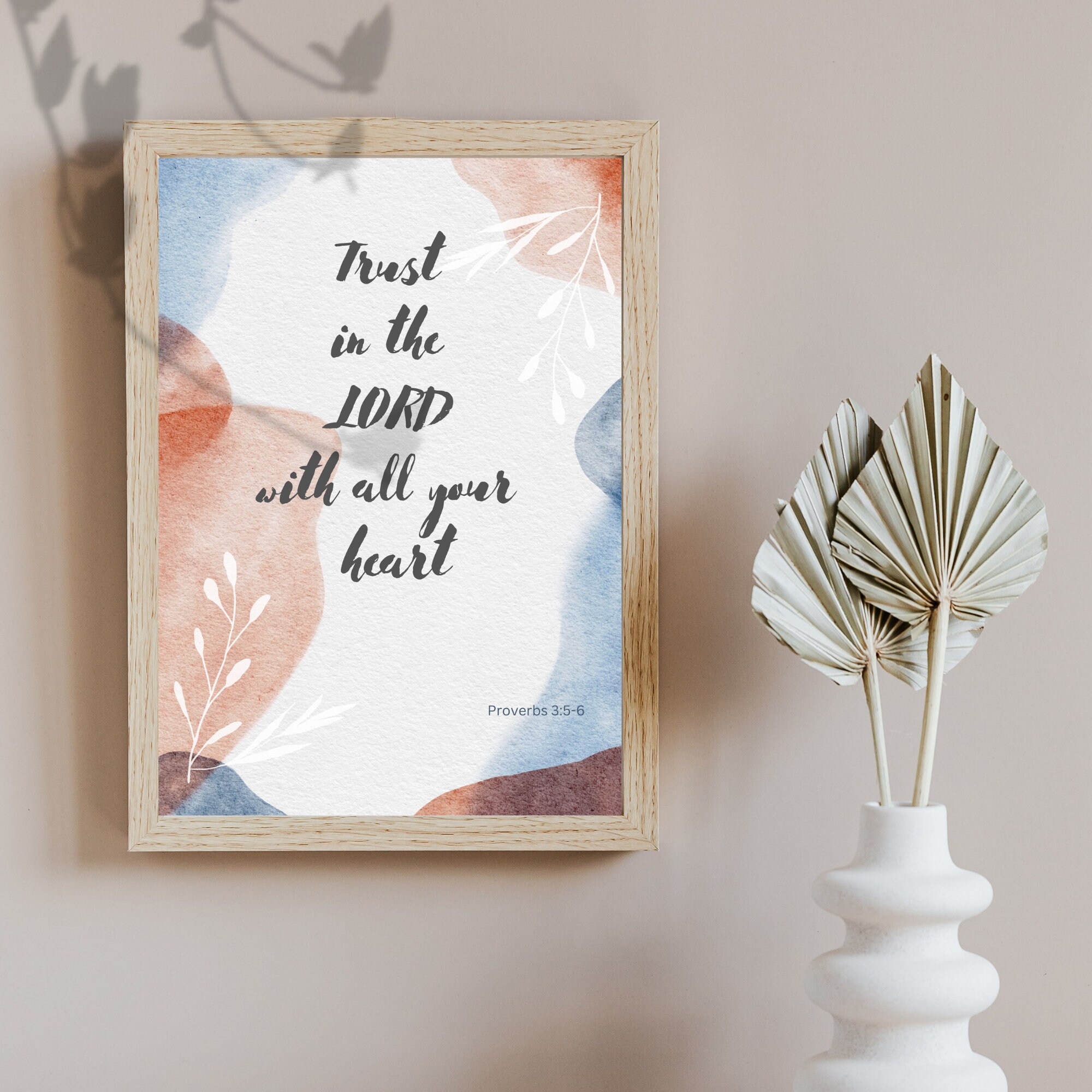 Kids Bible Verse, Scripture Poster Boho Wall Art, Church Sunday School ...