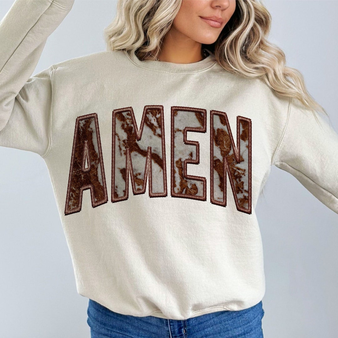 Amen Embroidered Png,amen Varsity Png,floral Amen Png,jesus Easter Png ...