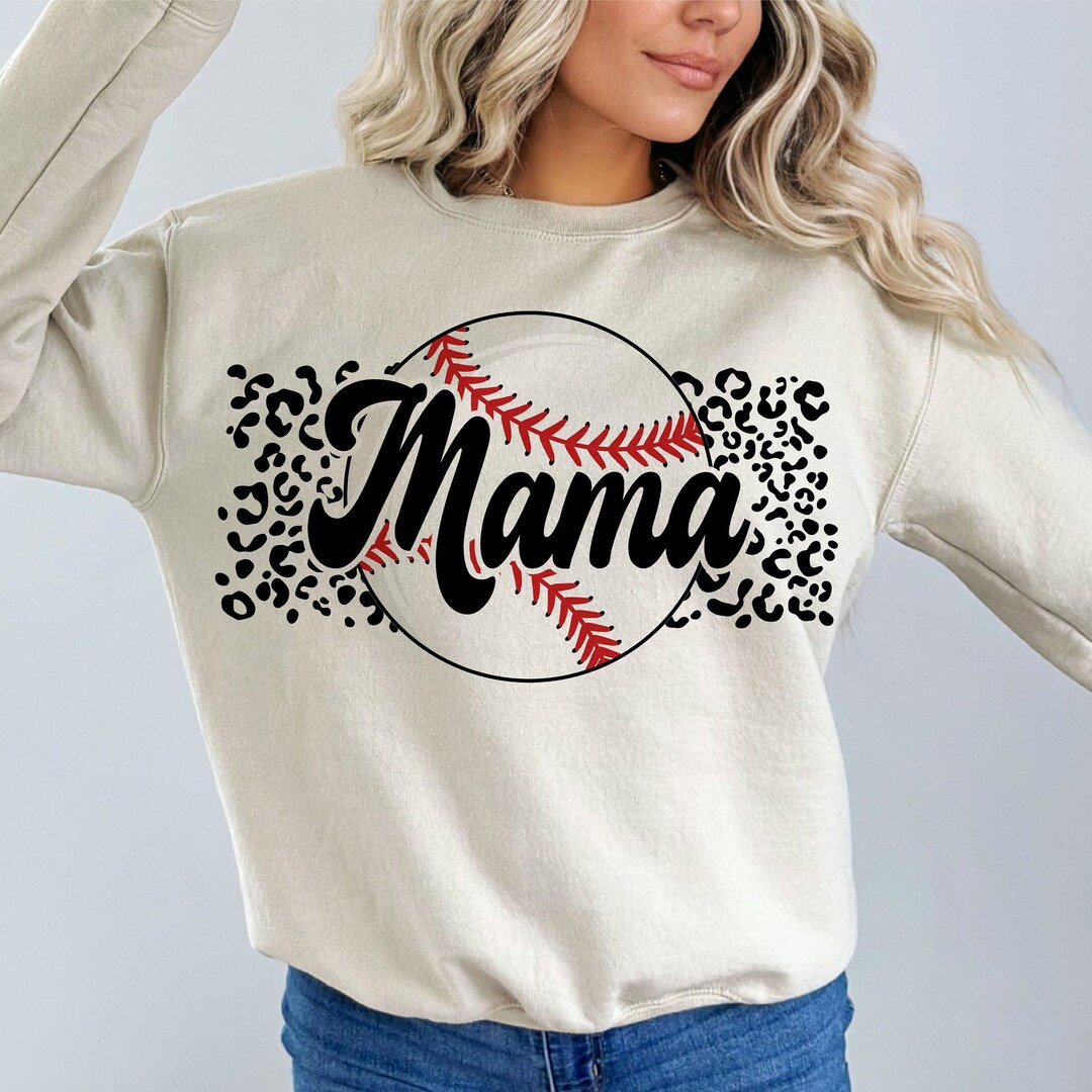 Leopard Baseball PNG, Leopard Baseball Mom Png, Retro Baseball Mama PNG ...