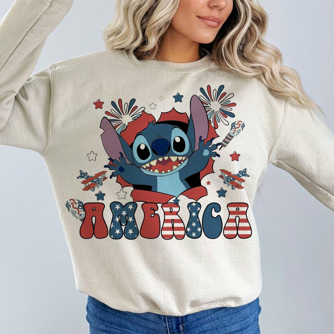 4th of July Stitch PNG, Stitch Png, Fourth of July Sublimation ...