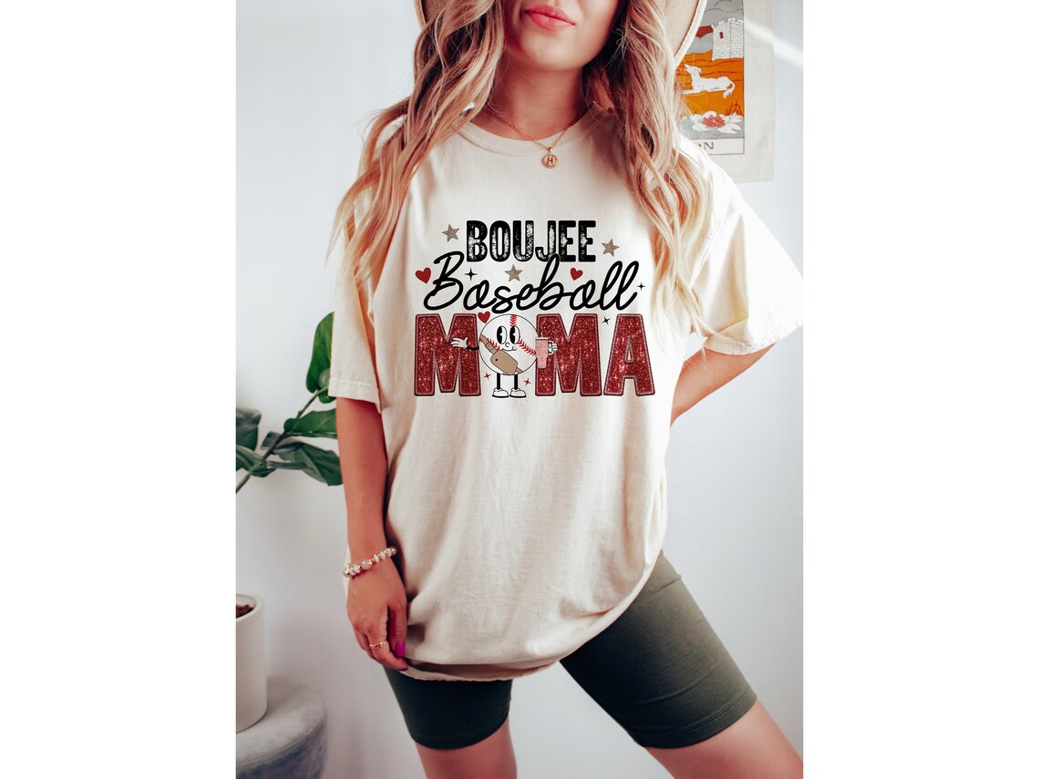 Boujee Baseball Mama PNG, Glitter Baseball PNG, Sublimation Design ...