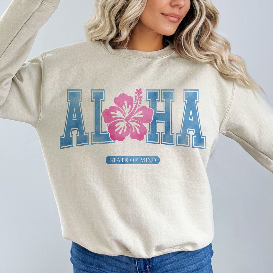 Aloha State of Mind Png, Varsity Aloha Png, Summer Png, Floral Summer ...