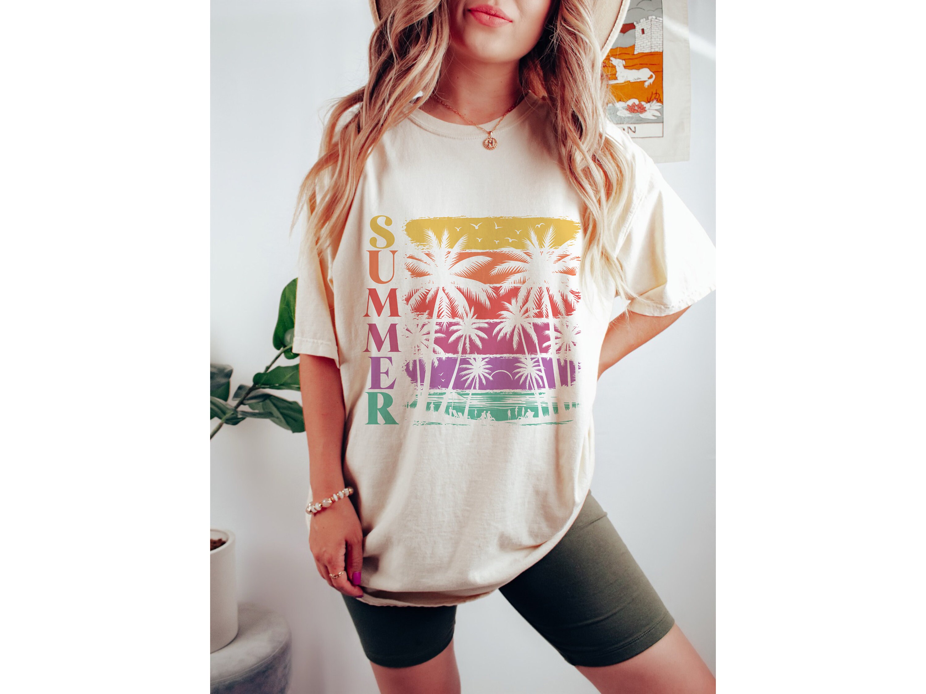 Summer Png, Palm Trees and Sunset Png, Summer Beach Png, Design ...