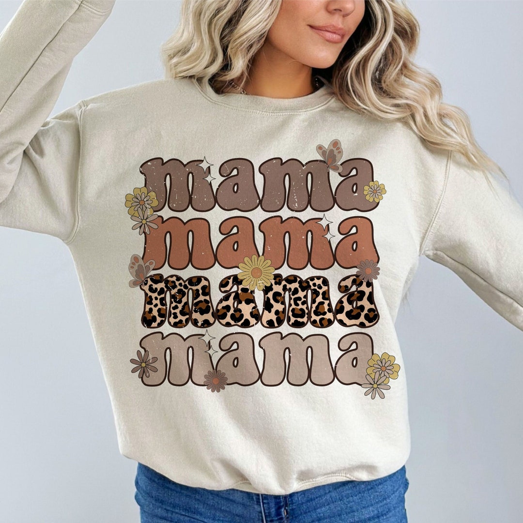 Mama Retro Flower PNG | Sublimation Png | Mama Png | Retro Png ...