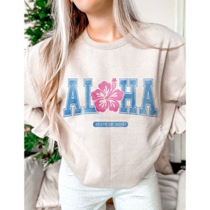 Aloha State of Mind Png, Varsity Aloha Png, Summer Png, Floral Summer ...