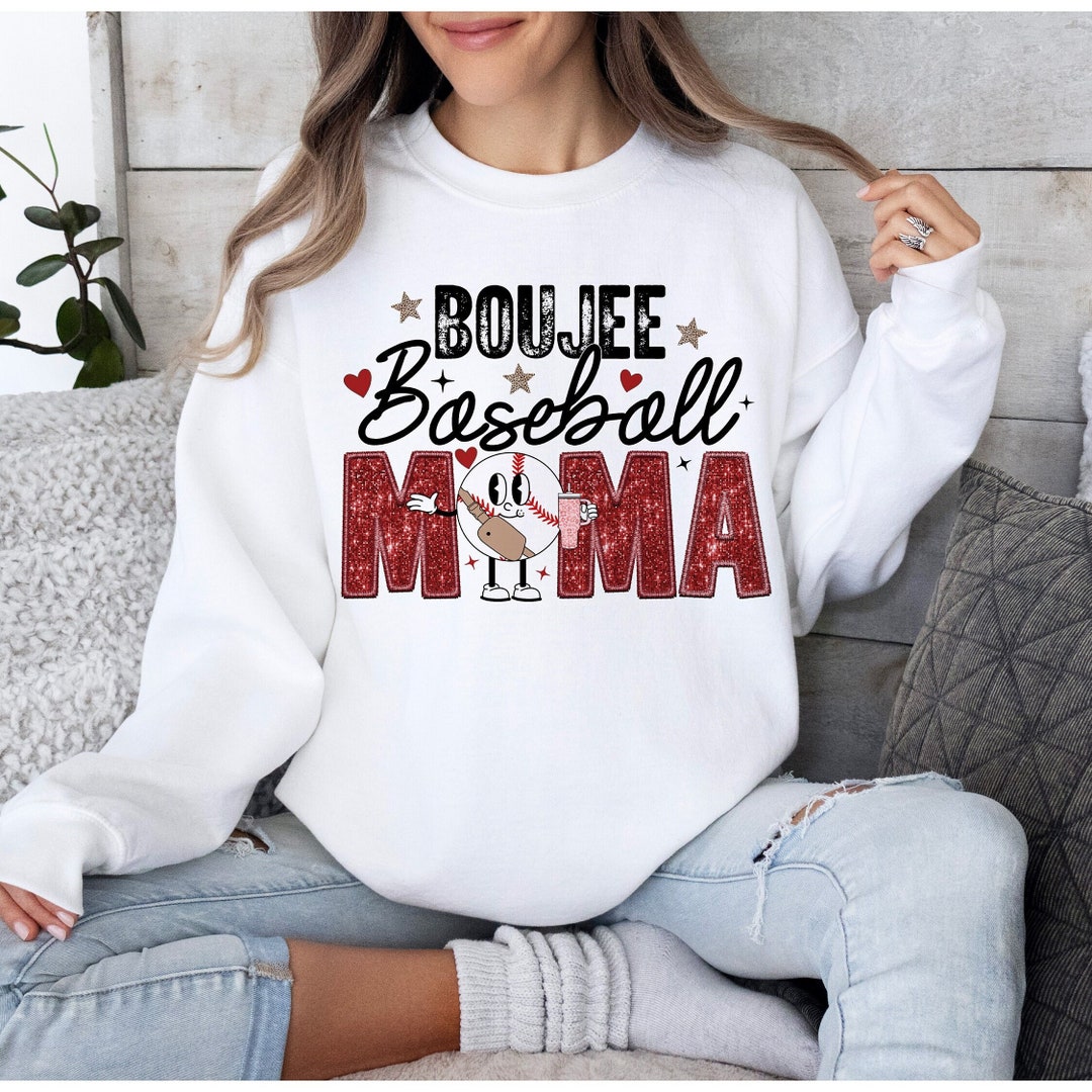 Boujee Baseball Mama PNG, Glitter Baseball PNG, Sublimation Design ...