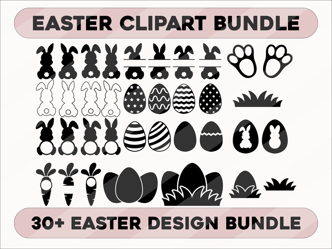 Easter Bunny Shape Svg,rabbit Dxf,bunny Shape Svg,outline Bunny Svg ...