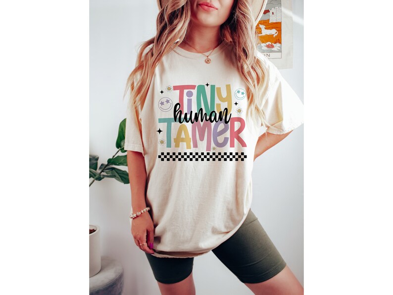 Tiny Human Tamer Sublimation PNG, Mama Shirt Sublimation File, Funny ...