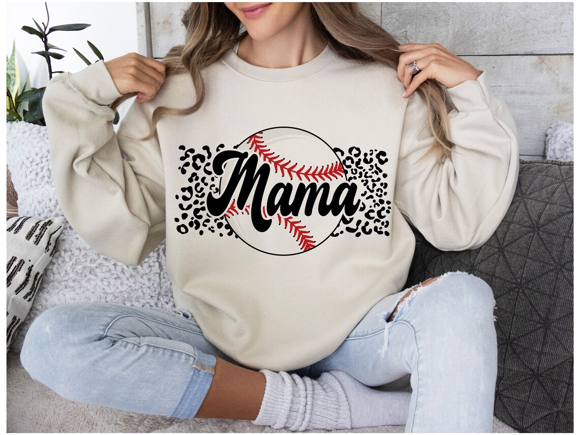 Leopard Baseball PNG, Leopard Baseball Mom Png, Retro Baseball Mama PNG ...