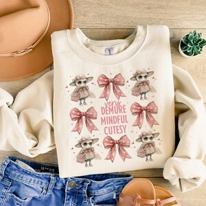 Very Demure Png Very Mindful Very Cutesy PNG, Coquette Bow Png, Funny ...