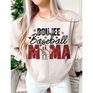 Boujee Baseball Mama PNG, Glitter Baseball PNG, Sublimation Design ...