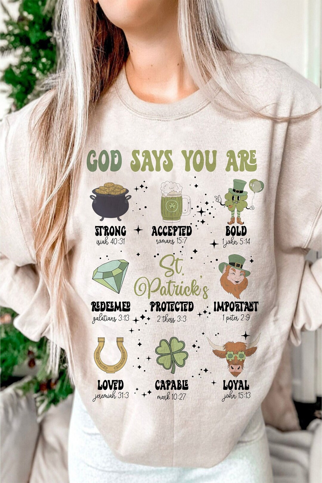 God Says You Are Patrick's Day Png, Retro St Patrick Day's Png ...