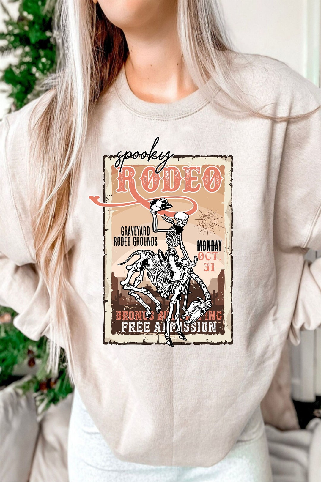 Vintage Halloween Rodeo Poster Western Halloween Spooky - Etsy