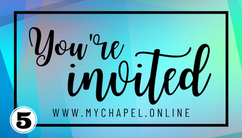 Printed Church Invitation Cards / Church Invite Cards - Etsy