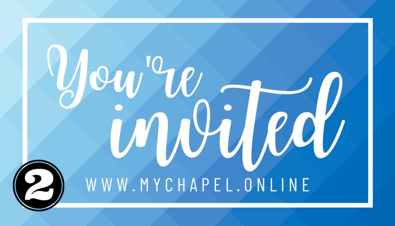 Printed Church Invitation Cards / Church Invite Cards - Etsy